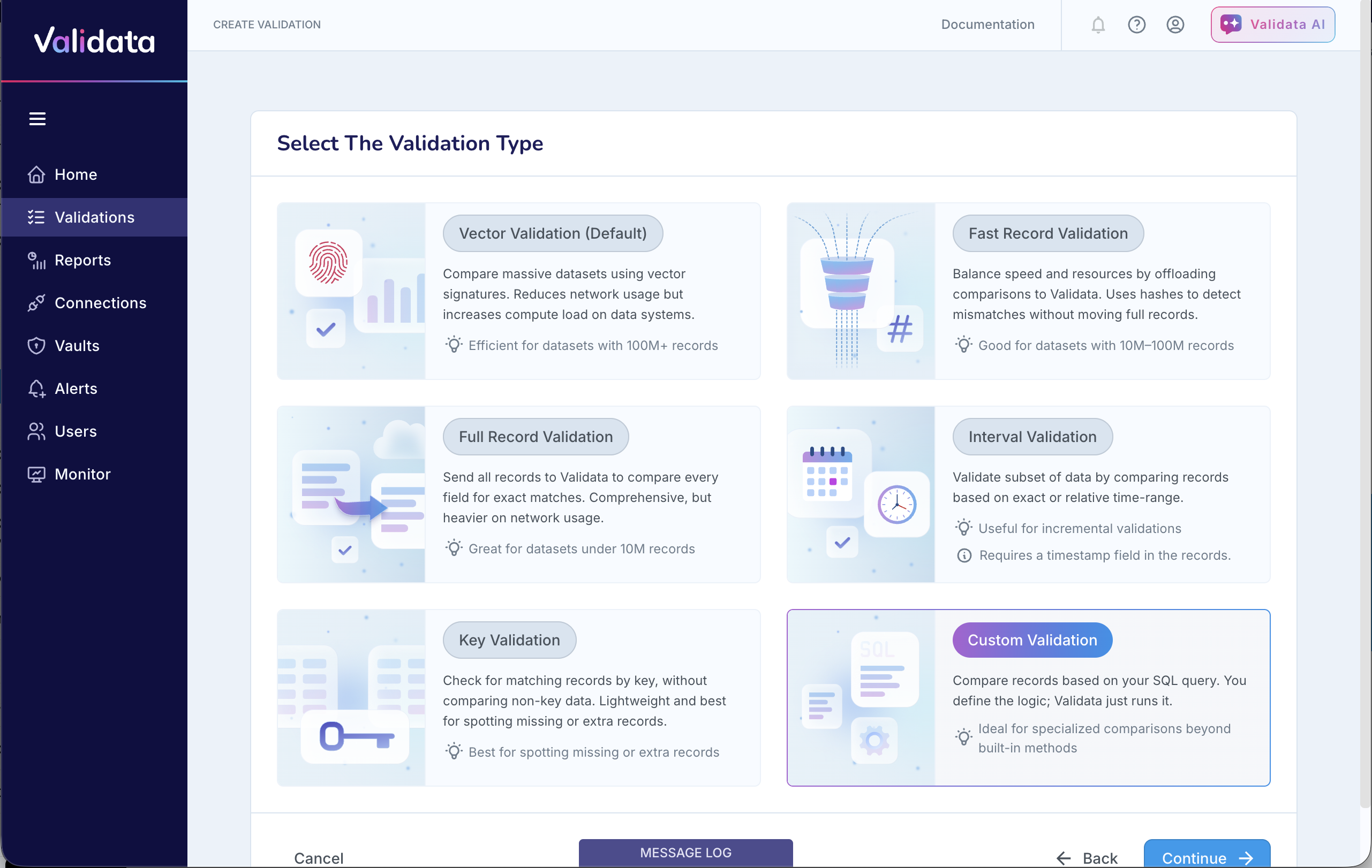 Configuring Custom Validation